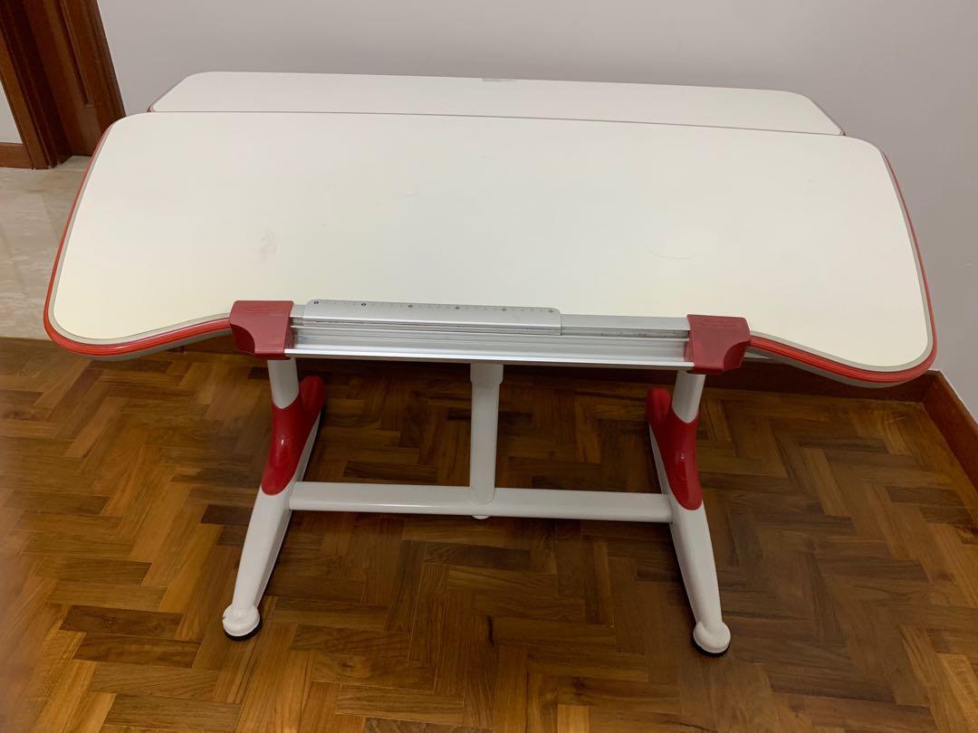 Hydraulic adjustable study table, Furniture & Home Living, Furniture ...
