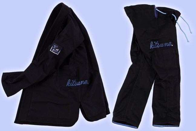 Kitsune cursive lite black bjj gi, Men's Fashion, Activewear on Carousell