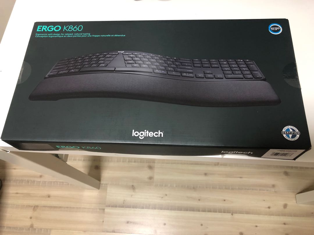 Logitech Ergo K860 ergonomic keyboard, Computers & Tech, Parts ...