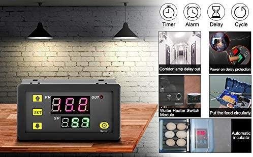 M(2) Timer Relay DC 12V 10A Programmable Digital Time Cycle Delay ...