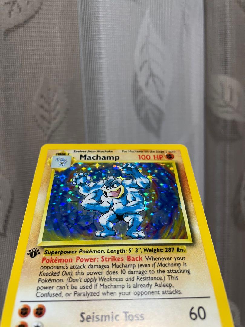 Machamp 1st Edition Base Set, Hobbies & Toys, Toys & Games on Carousell