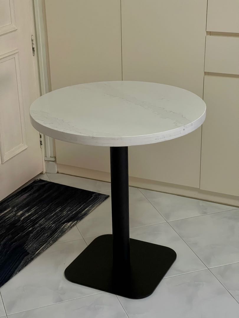 Solid Marble round table, Furniture & Home Living, Furniture, Tables ...