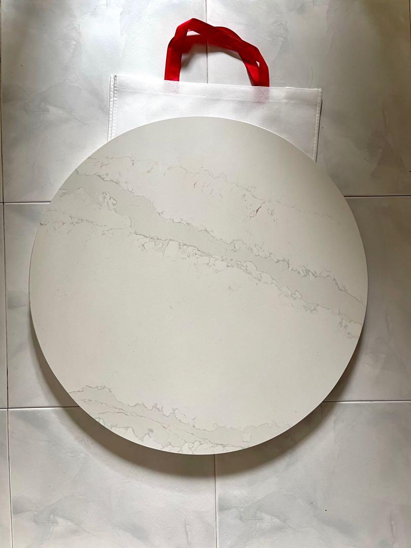 Solid Marble round table, Furniture & Home Living, Furniture, Tables ...