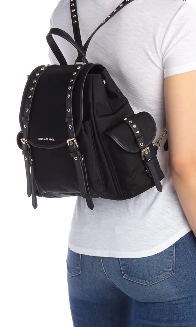 Michael Kors Leila backpack in Black swap, Women's Fashion, Bags ...