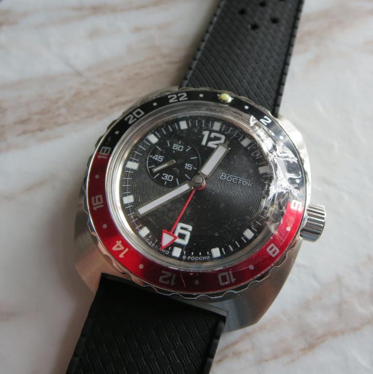 New Vostok Boctok Coke GMT Amphibia Amfibia, Automatic, Stainless Steel ...