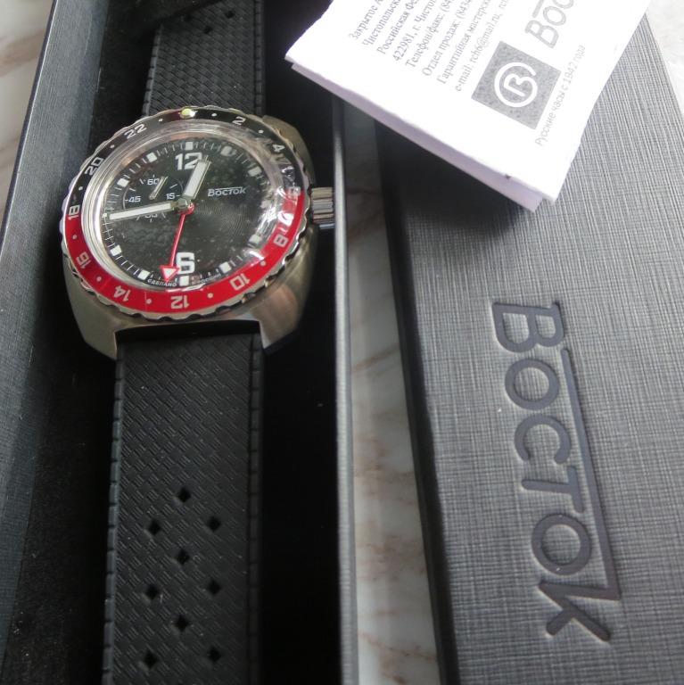 New Vostok Boctok Coke GMT Amphibia Amfibia, Automatic, Stainless Steel ...