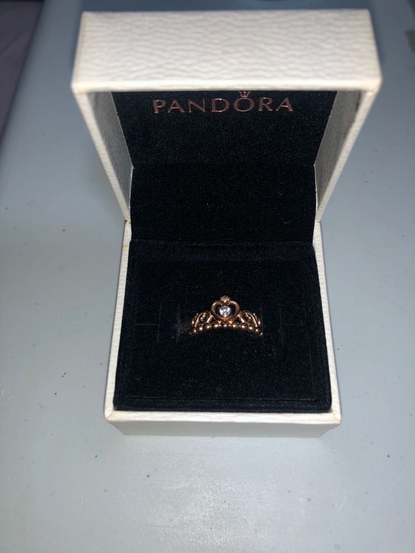 Pandora Rose Gold Tierra Ring, Women's Fashion, Jewelry & Organisers ...