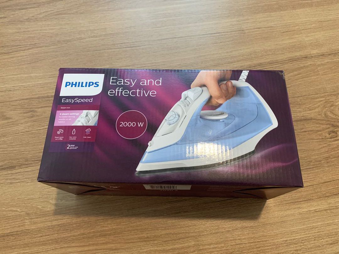 Philips Easyspeed Steam Iron GC1740/20, Furniture & Home Living, Home ...