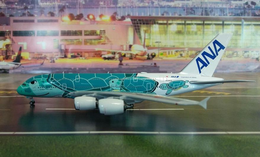 Phoenix Models All Nippon Airways (ANA) Airbus A380-800 'Flying Honu’ Livery JA382A (Second ...