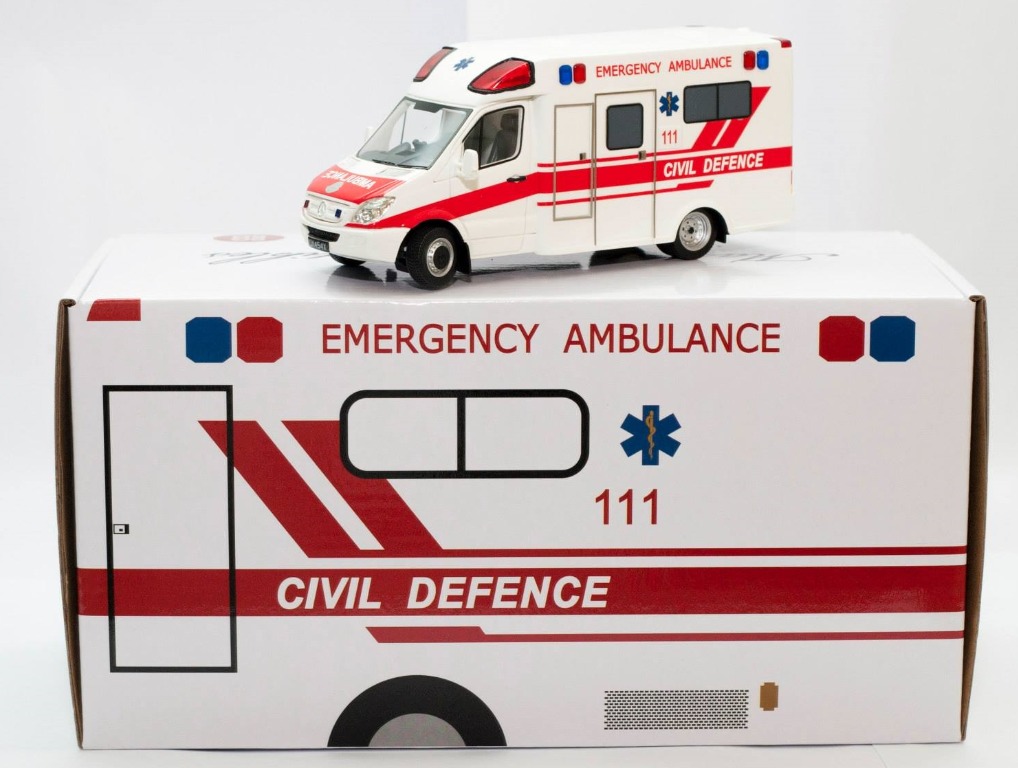 Rare and sold out SCDF Box Ambulance (call sign 111), Hobbies & Toys ...