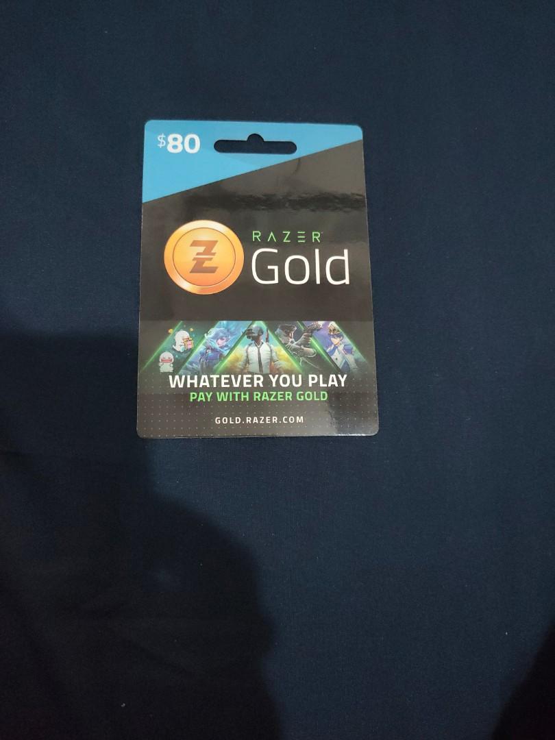 Razer gold $80 card, Tickets & Vouchers, Vouchers on Carousell