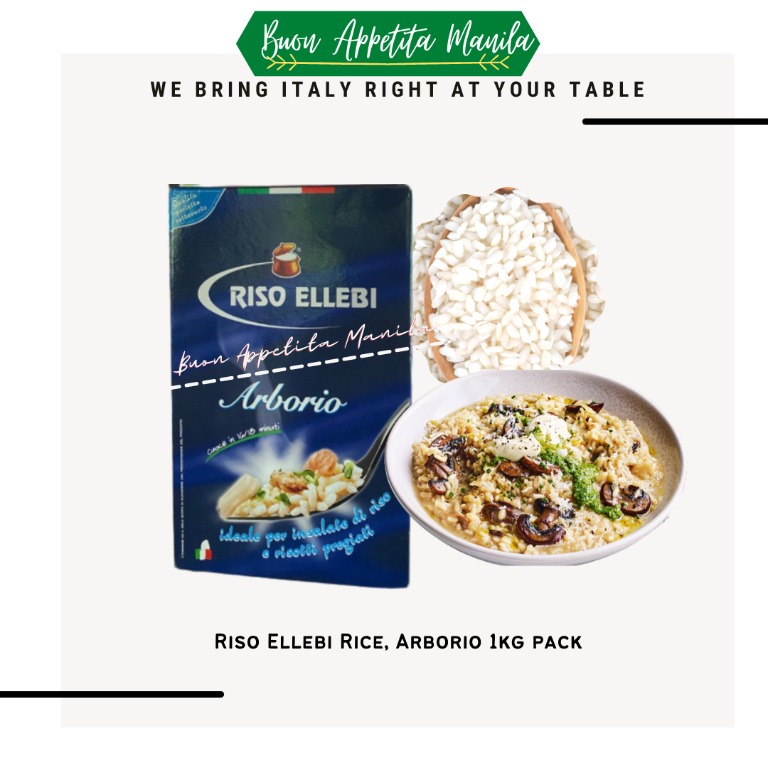 Riso Ellebi, Arborio Rice in 1kg Packge, Food & Drinks, Local Eats on Carousell