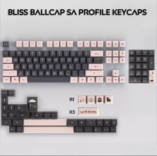 SA Profile Keycaps Bliss Ball Cap ABS, Computers & Tech, Parts ...