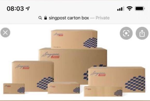 Singpost Carton Box Size M, Everything Else on Carousell