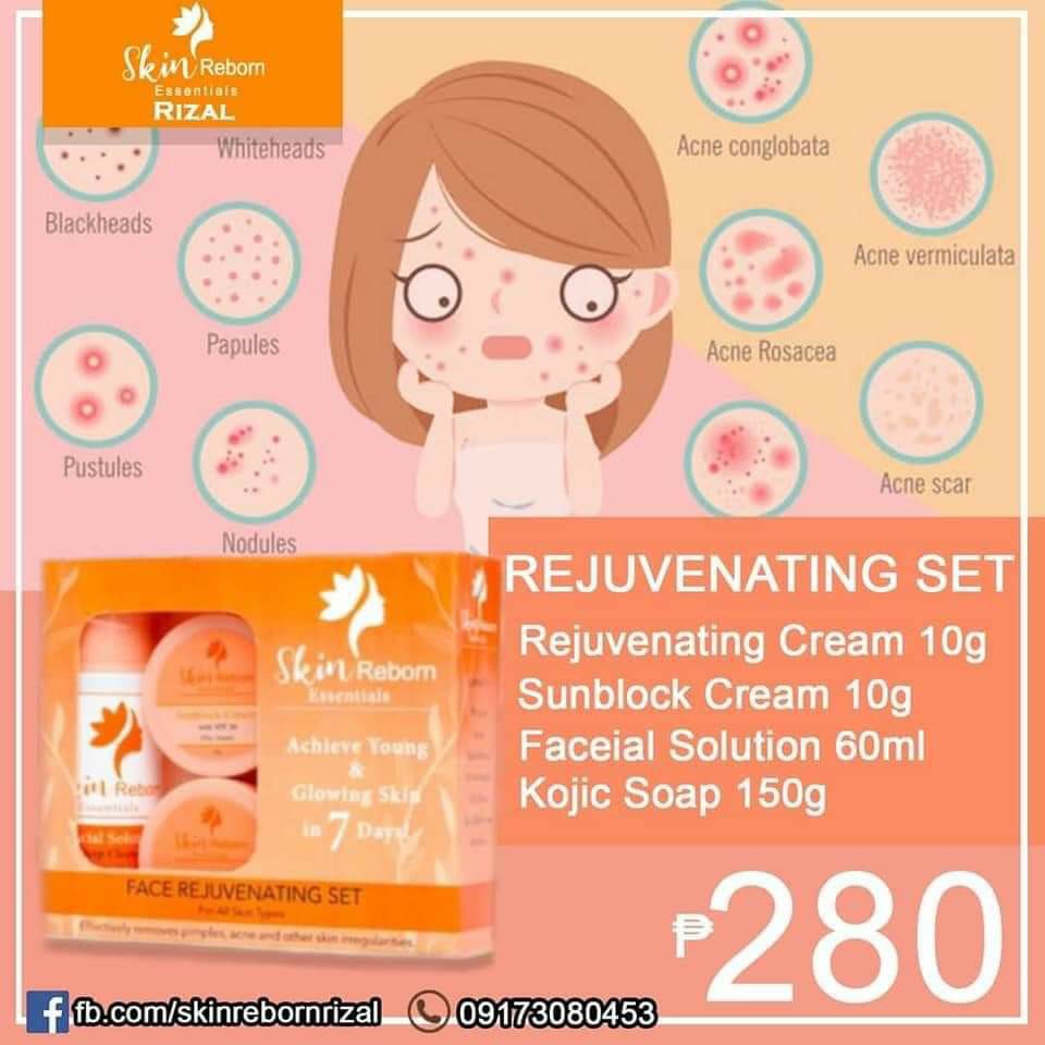 SKIN REBORN REJUVENATING SET, Beauty & Personal Care, Face, Face Care ...