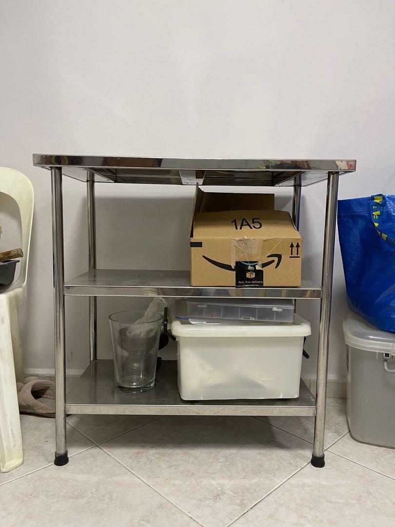 Stainless Steel Table/Rack, Furniture & Home Living, Furniture, Shelves ...