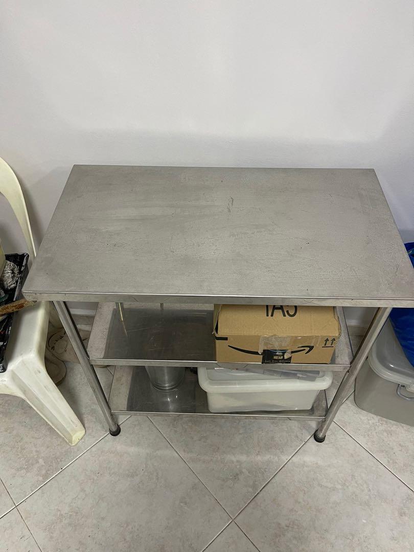 Stainless Steel Table/Rack, Furniture & Home Living, Furniture, Shelves ...