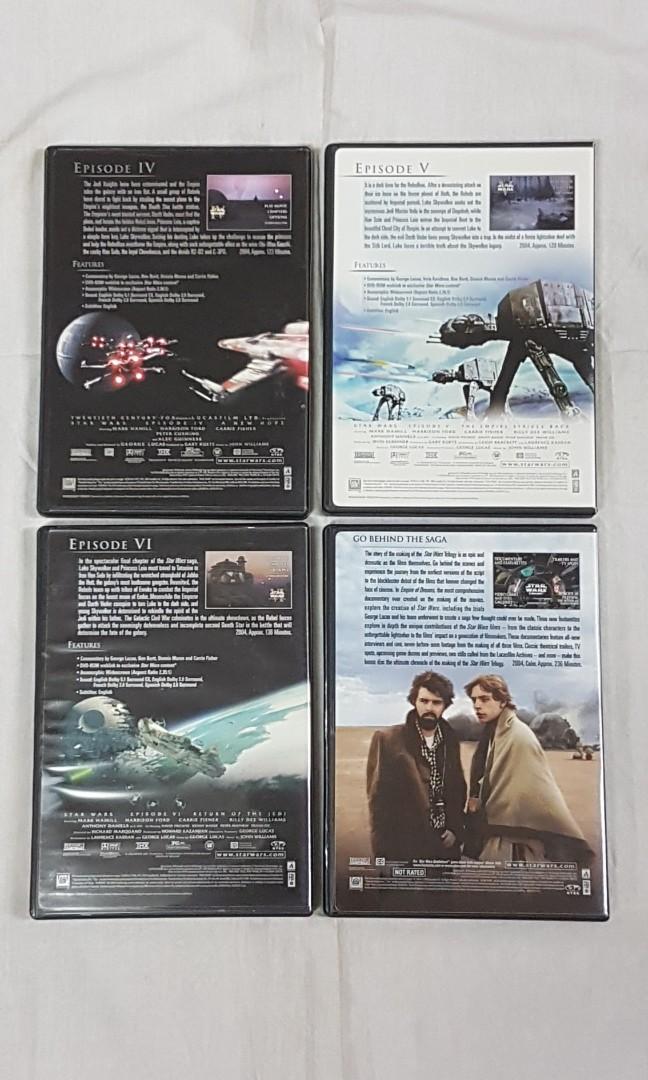 Star Wars Trilogy DVD Box Set, Hobbies & Toys, Music & Media, CDs ...