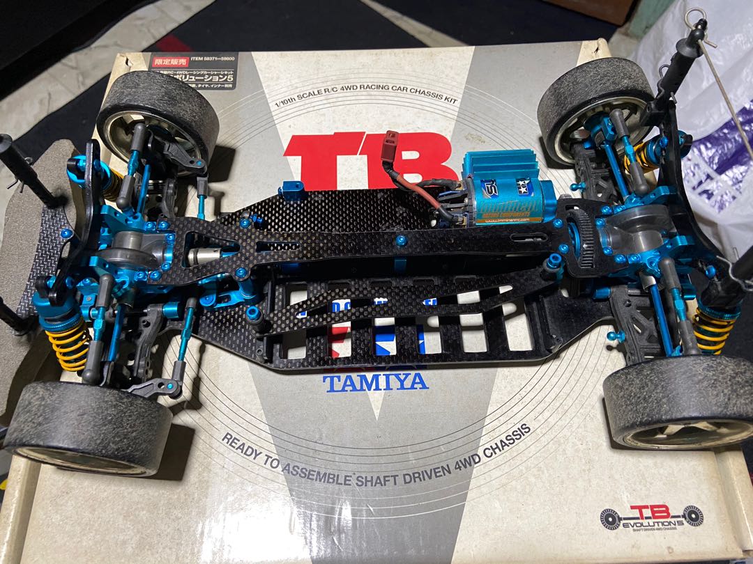 Tamiya TB Evolution 5, 1/10 scale ep chassis(drift setup), Hobbies ...