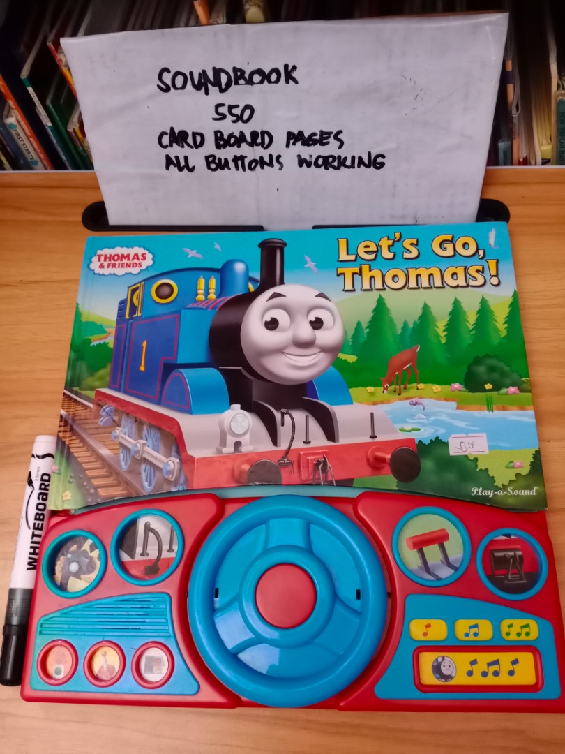 Thomas the Train Lets Go Thomas Sound Book, Hobbies & Toys, Books ...