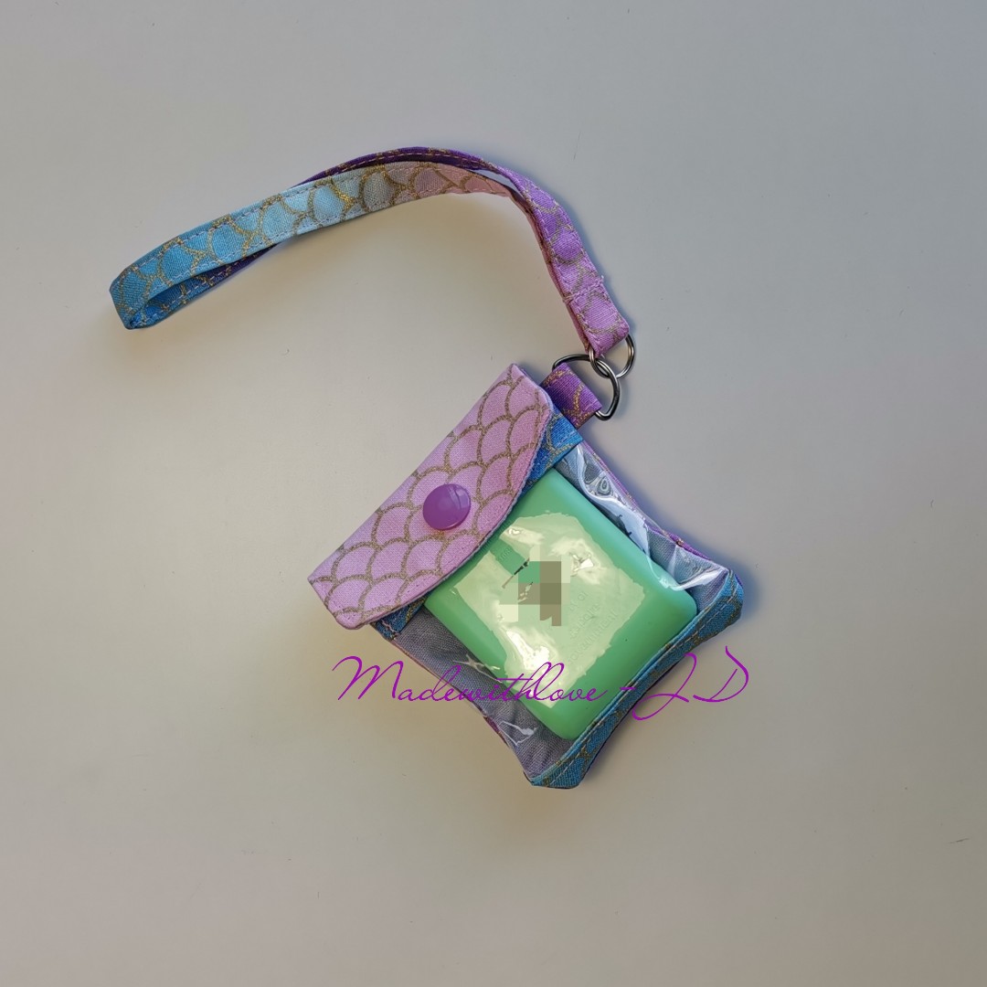 Trace together token pouch with clear vinyl for scanning of QR, Hobbies ...