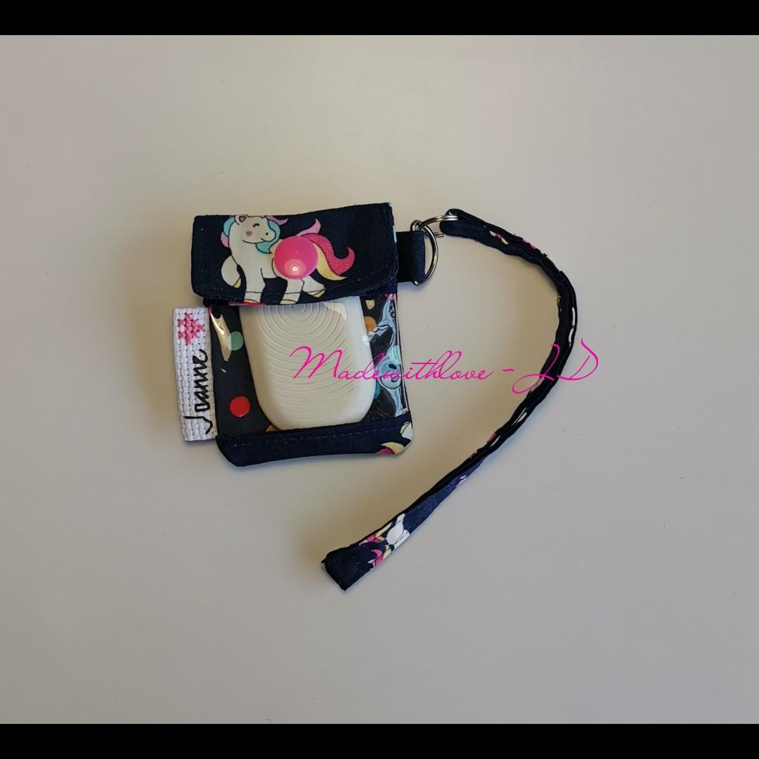 Trace together token pouch with clear vinyl for scanning of QR, Hobbies ...