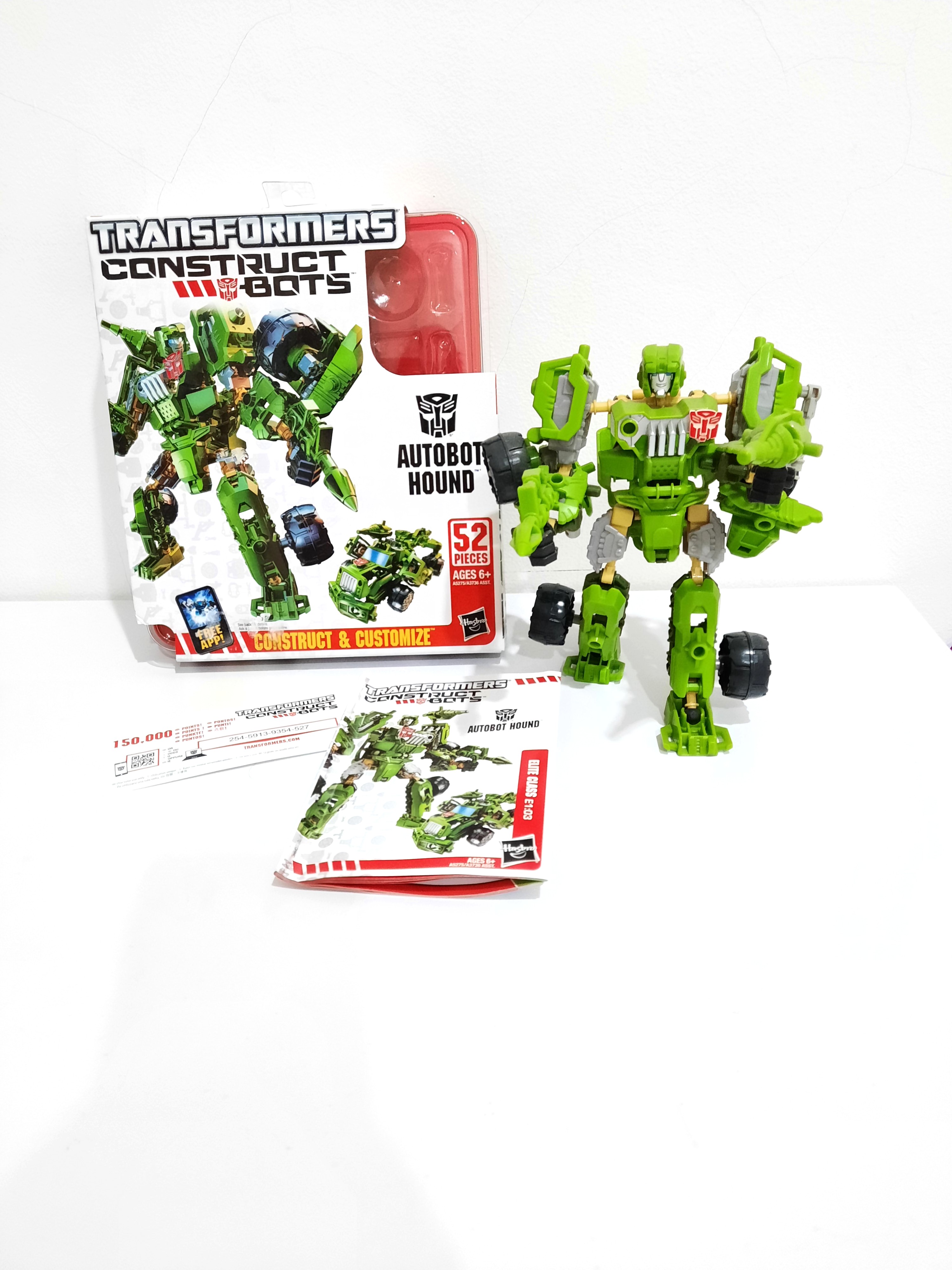 Transformers - construct bots - autobot Hound, Toys & Collectibles, Mainan di Carousell