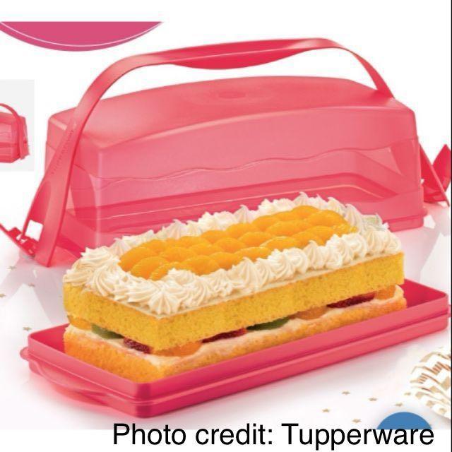 Tupperware rectangular cake taker, Furniture & Home Living, Kitchenware ...