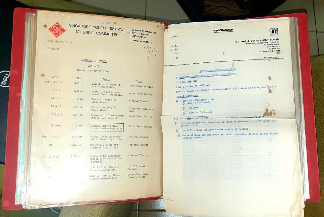 Vintage hdb documents (props), Hobbies & Toys, Memorabilia ...