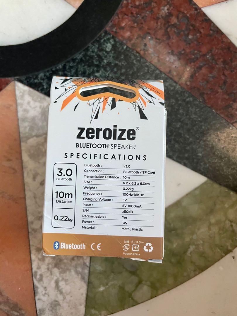 《全新》zeroize Bluetooth speaker 藍牙喇叭, 音響器材, Soundbar、揚聲器、藍牙喇叭、耳擴 - Carousell