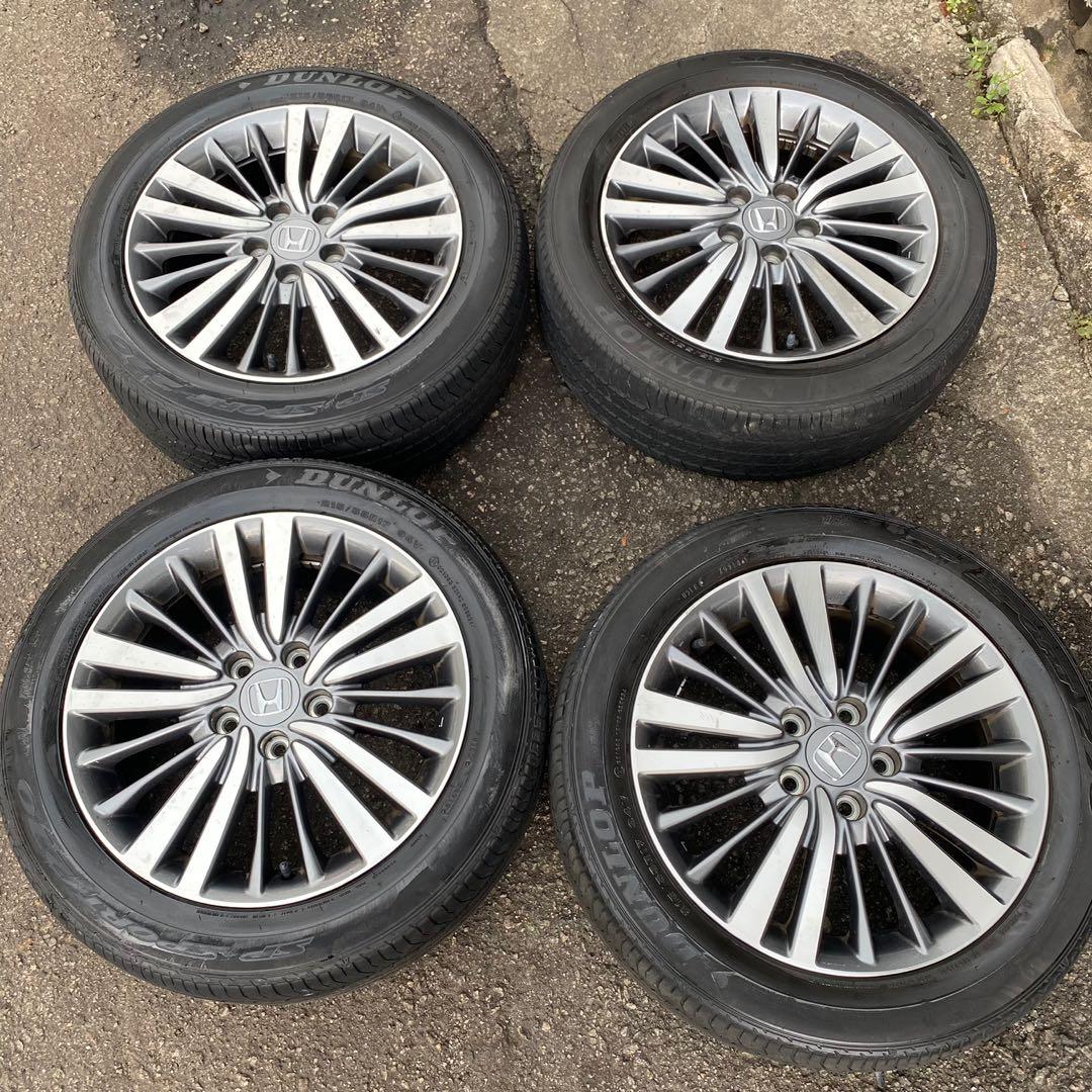 17" Original Honda Rims 5x114.3, Car Accessories, Tyres & Rims on Carousell