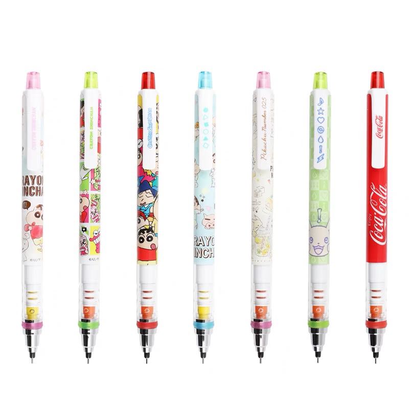 日本正版 UNI Kuru Toga 鉛芯筆 蠟筆小新 Pokemon 寵物小精靈 比卡超 Pikachu 限定版, 興趣及遊戲, 手作＆自家 ...