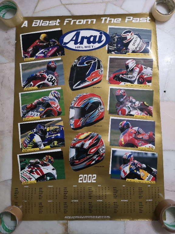 Arai RARE POSTER 2002, Everything Else, Others on Carousell