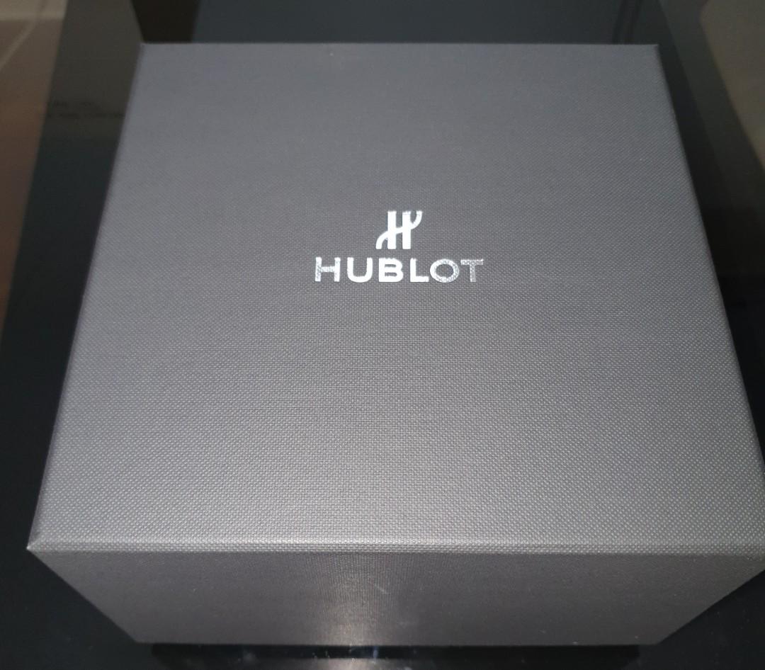 Brand New Hublot box with stickers, Luxury, Watches on Carousell