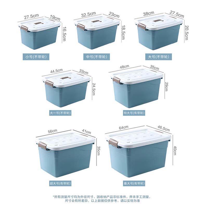Plastic Large Toyogo Storage Box with Wheels 30L-140L, Furniture & Home ...
