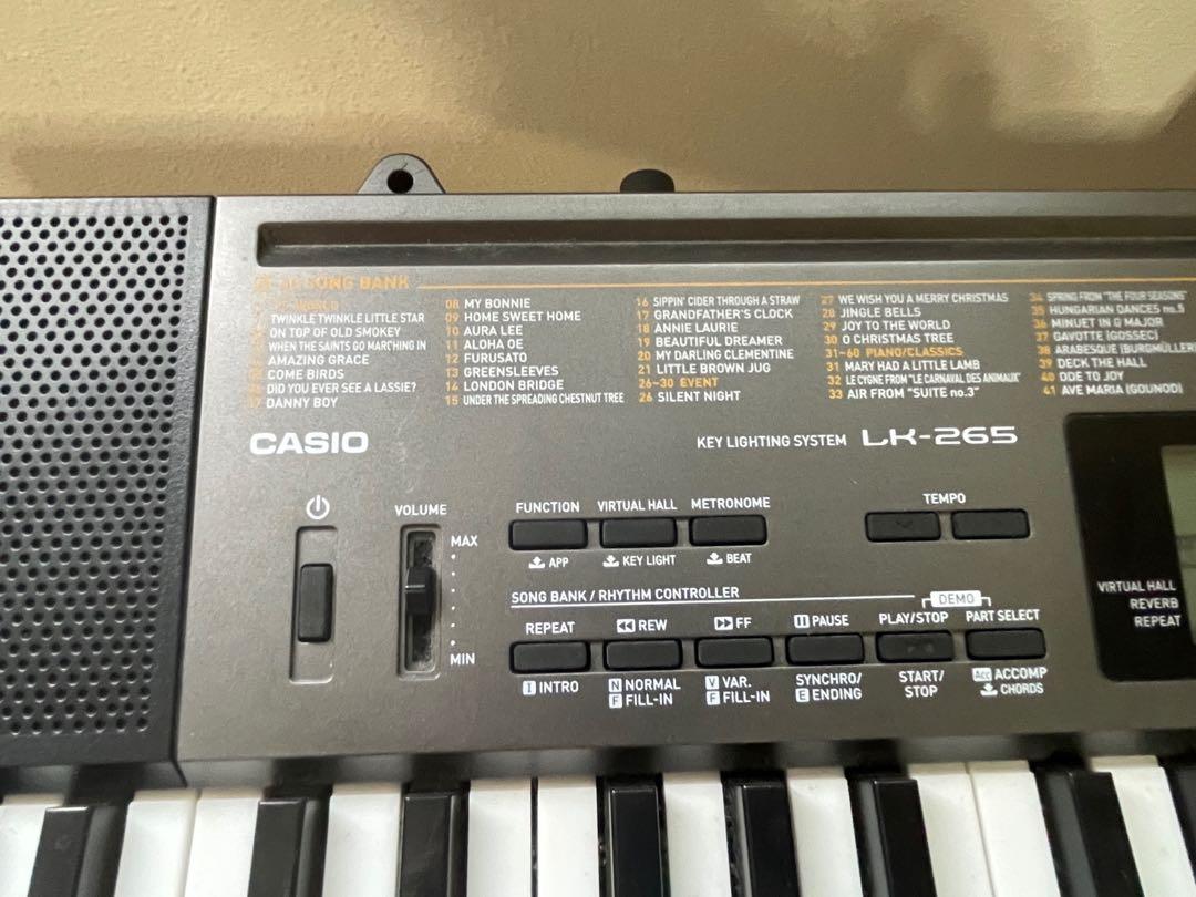 Casio LK-265 keyboard + Pedal, Hobbies & Toys, Music & Media, Musical Instruments on Carousell