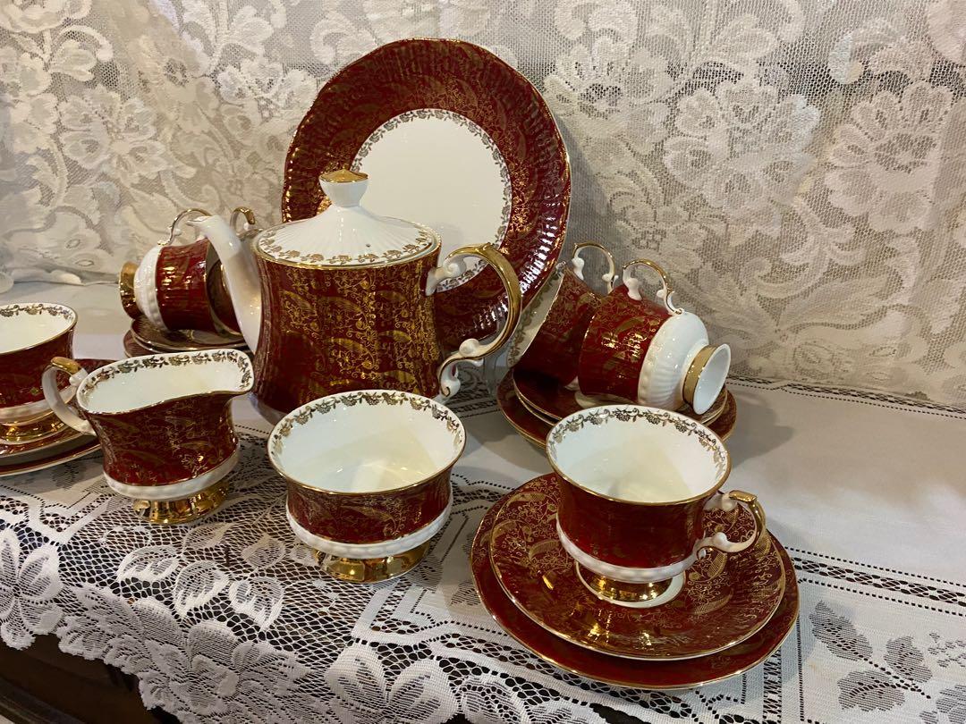 Elizabethan Sovereign Vintage Tea set (22 pc), Furniture & Home Living ...