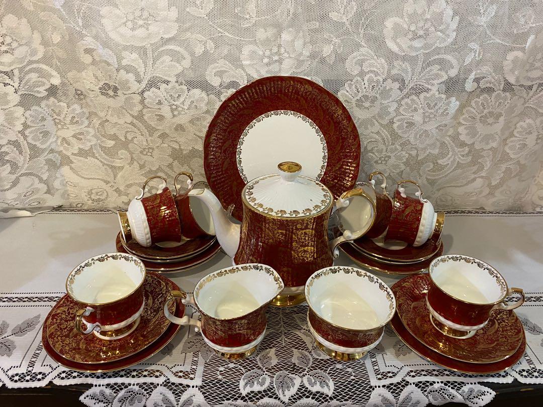 Elizabethan Sovereign Vintage Tea set (22 pc), Furniture & Home Living ...