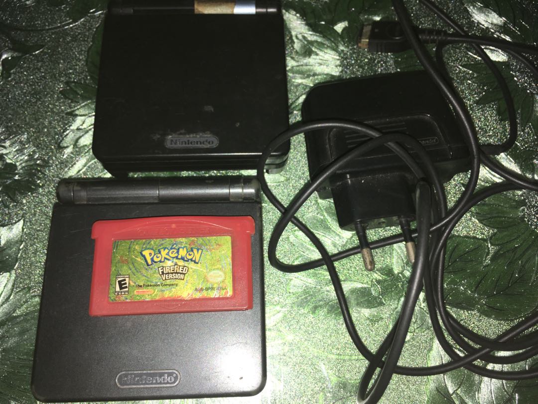 Gameboy Advance Sp and Pokemon Firered Version Authentic, Video Gaming ...