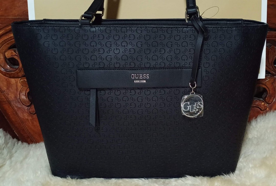 GUESS TOTE BAG BLACK (No paperbag), Women's Fashion, Bags & Wallets ...