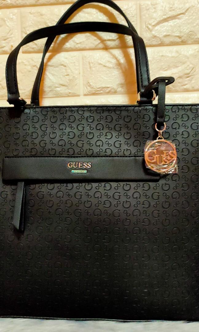 GUESS TOTE BAG BLACK (No paperbag), Women's Fashion, Bags & Wallets ...