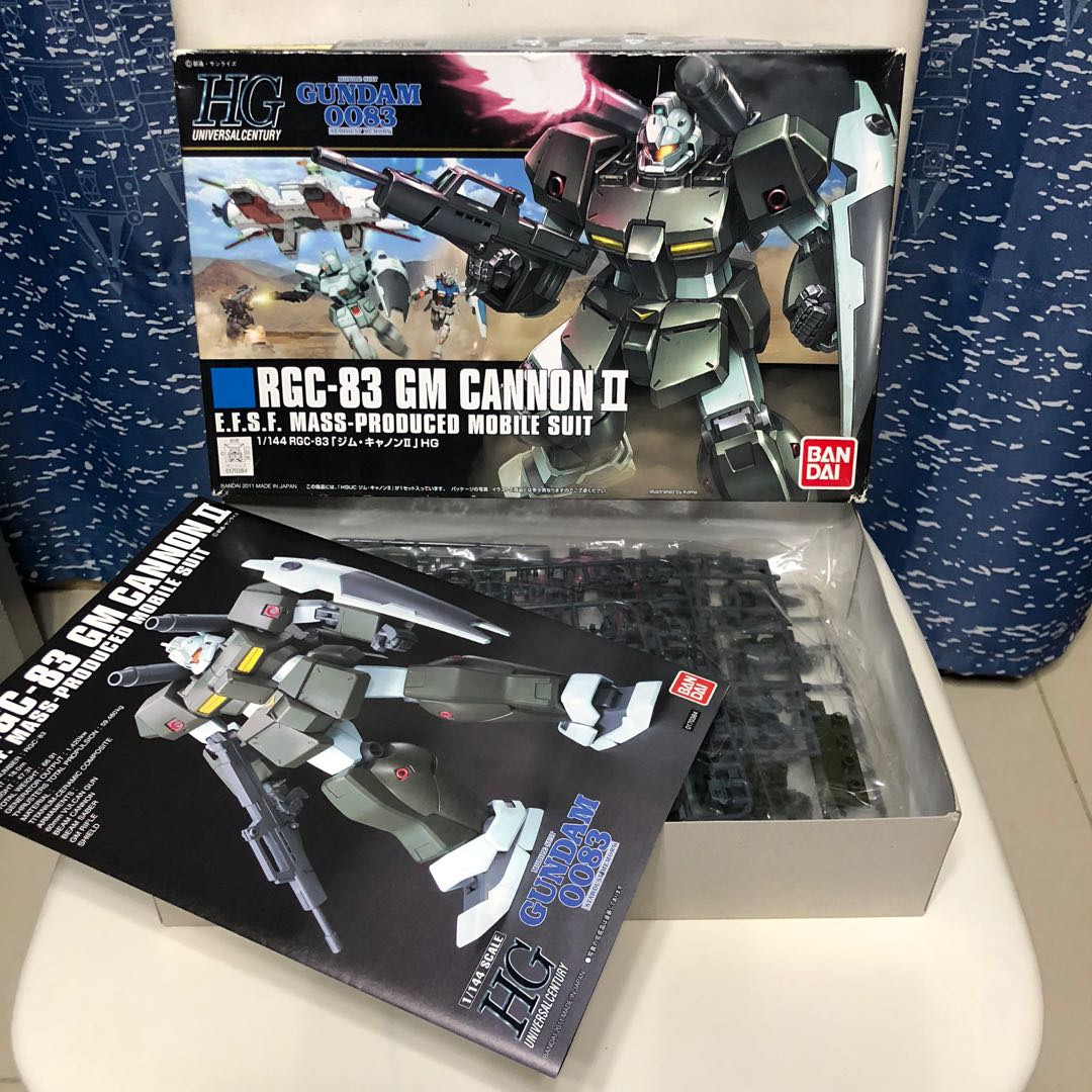 機動戰士高達HG GUNDAM 1/144 HGUC 0083 GUNDAM RGC-83 GM CANNON II 吉姆 高達模型玩具, 興趣及遊戲, 玩具 & 遊戲類 - Carousell