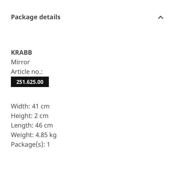 IKEA KRABB Wall Mirror, Furniture & Home Living, Home Decor, Mirrors on ...