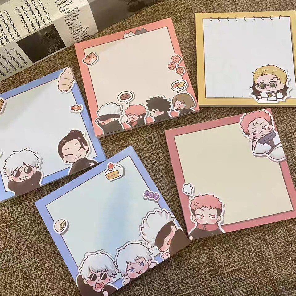 [Incoming Instocks] JJK Jujutsu Kaisen Fanart Note Pad Memopad Notepad ...