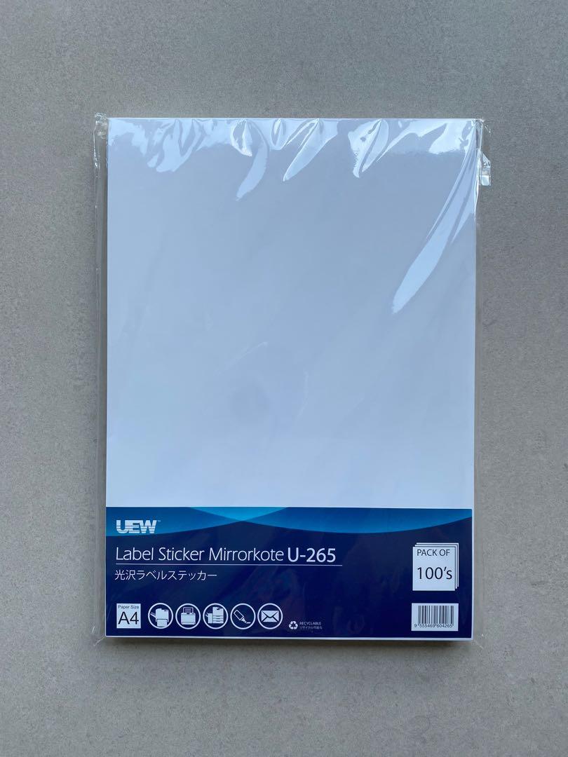 UEW Label Sticker Mirrorkote U-265 (98 sheets), Hobbies & Toys ...
