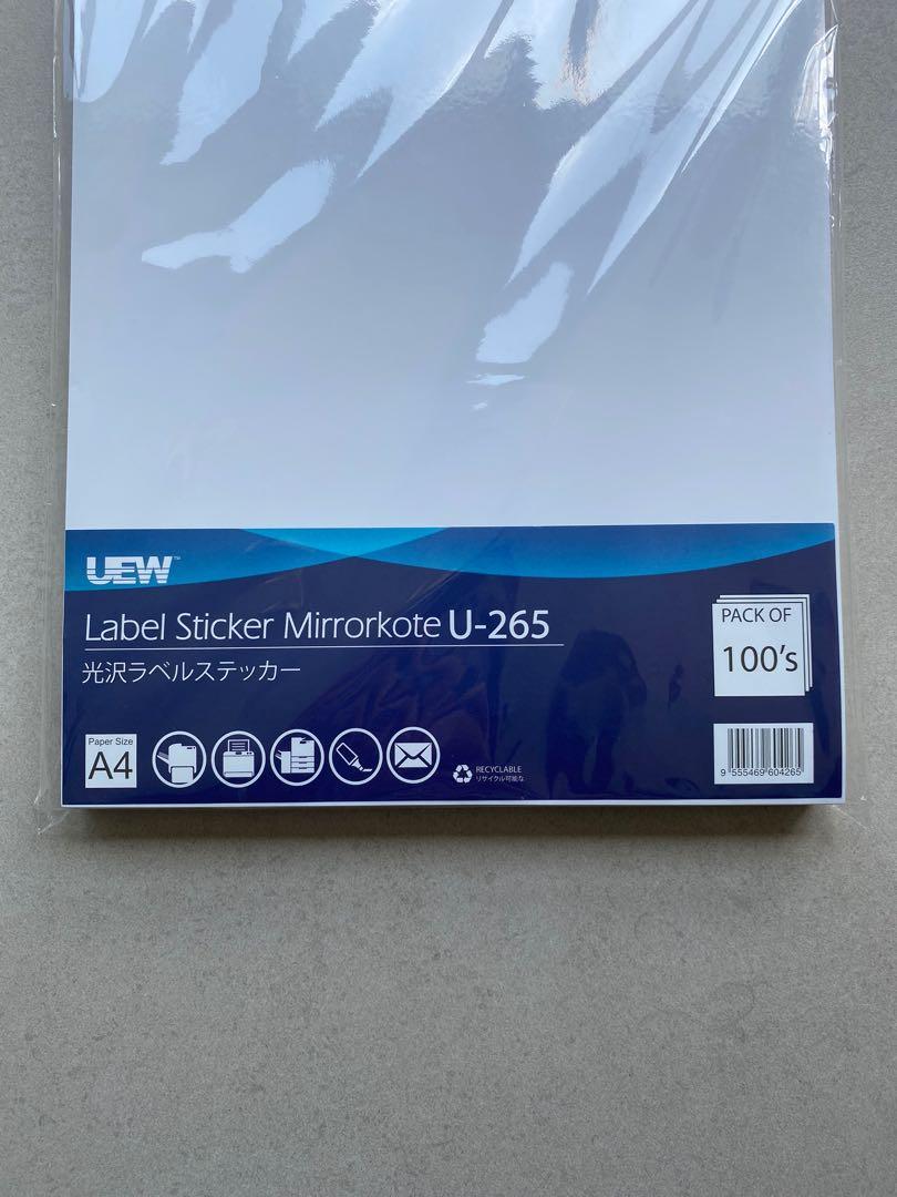 UEW Label Sticker Mirrorkote U-265 (98 sheets), Hobbies & Toys ...