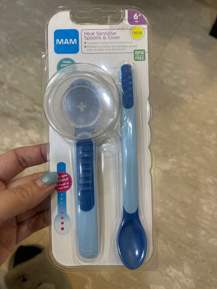 MAM Heat sensitive spoon & cover, Babies & Kids, Nursing & Feeding ...