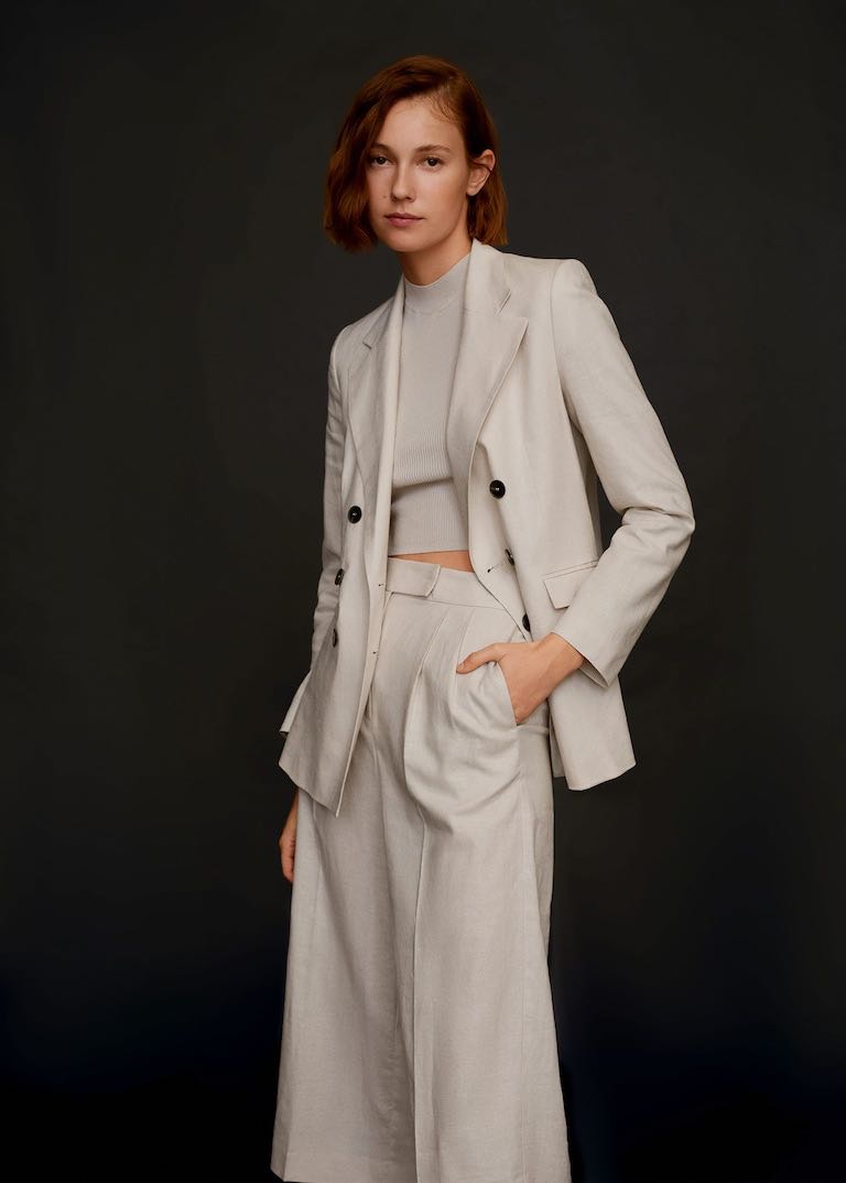 mango linen coordinates, Women's Fashion, Coats, Jackets and Outerwear ...