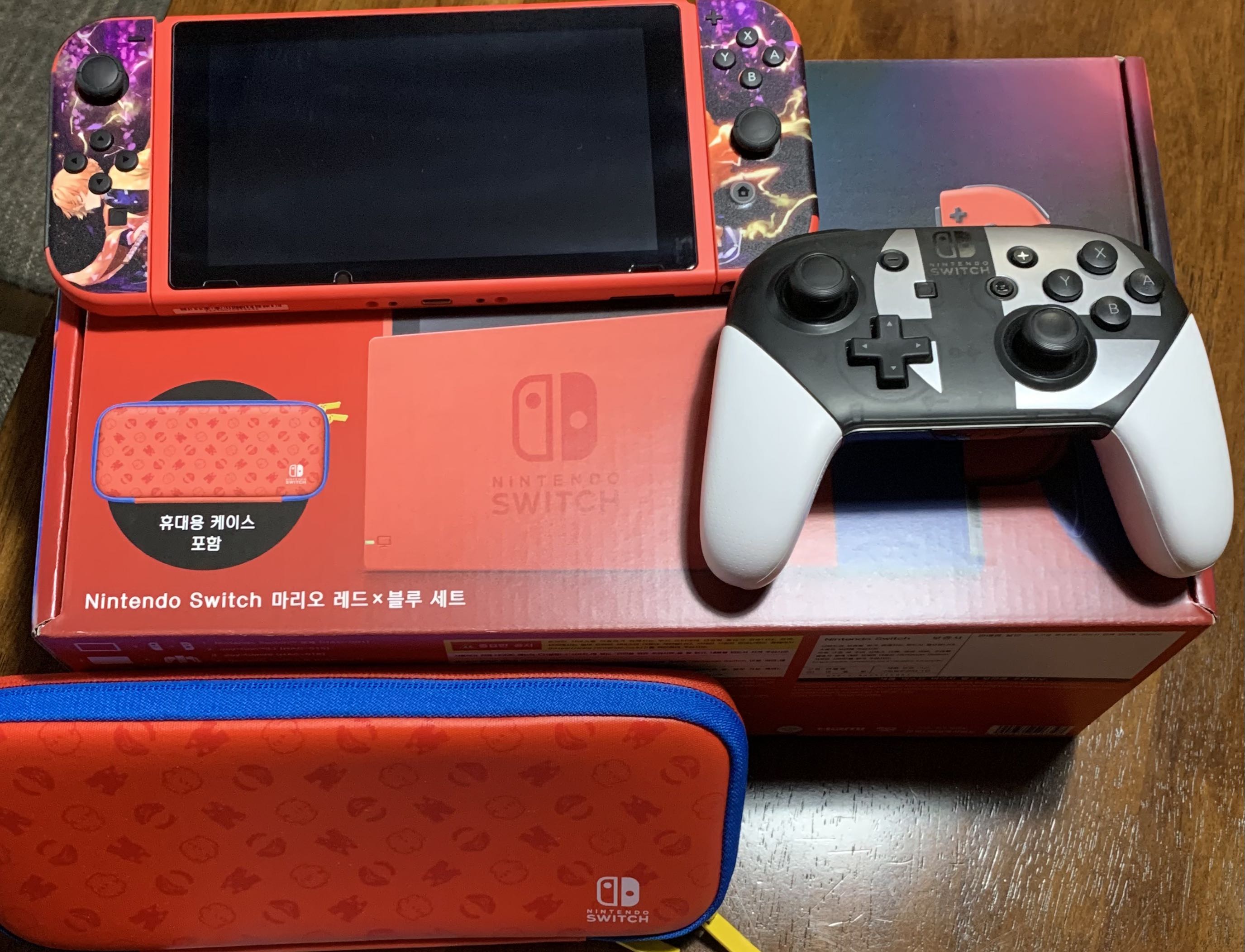 Mario (Red Blue Edition) Nintendo Switch Bundle, Video Gaming, Video ...