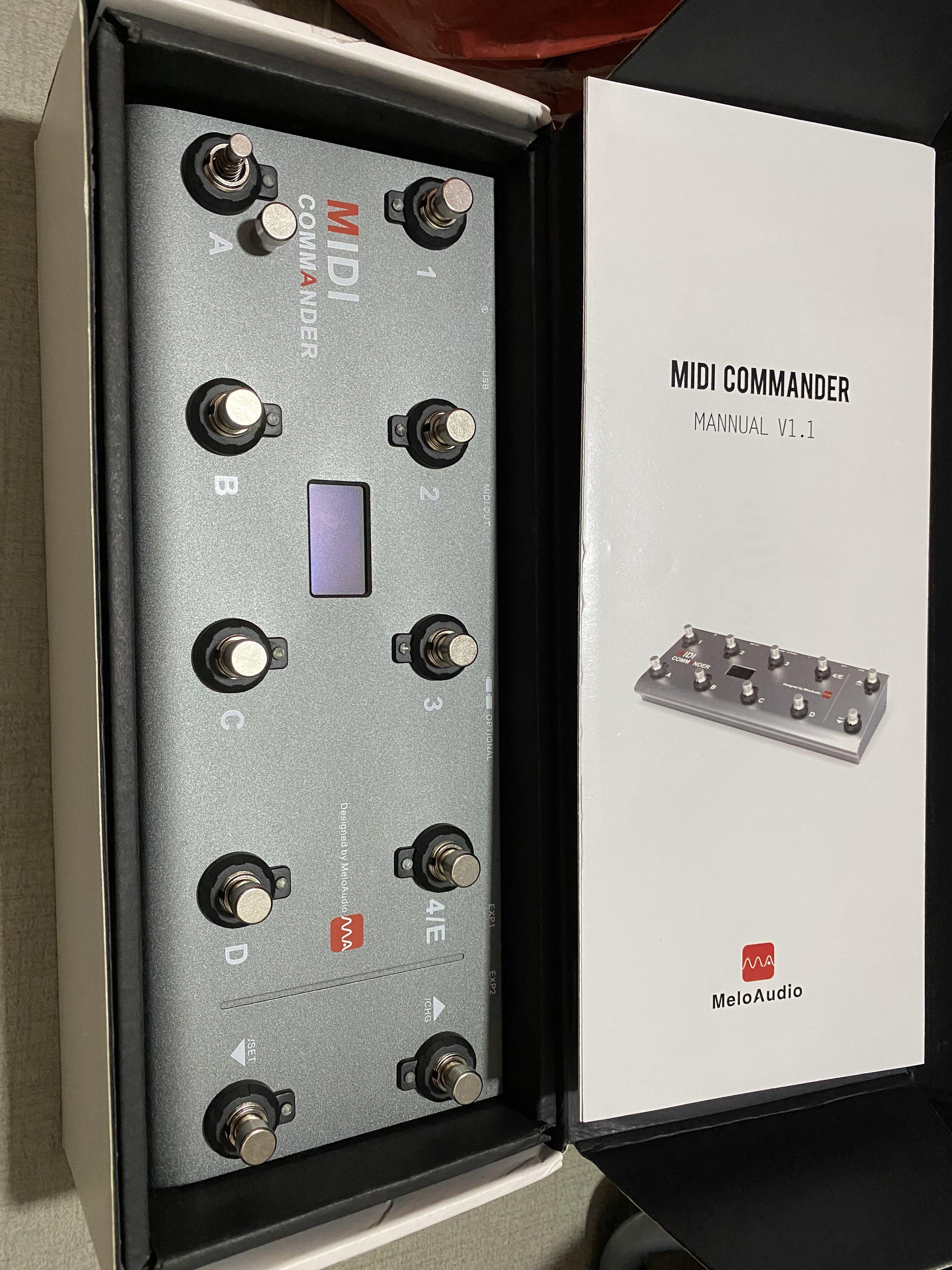 MeloAudio MIDI Commander Guitar Floor Multi-Effects Portable USB MIDI ...
